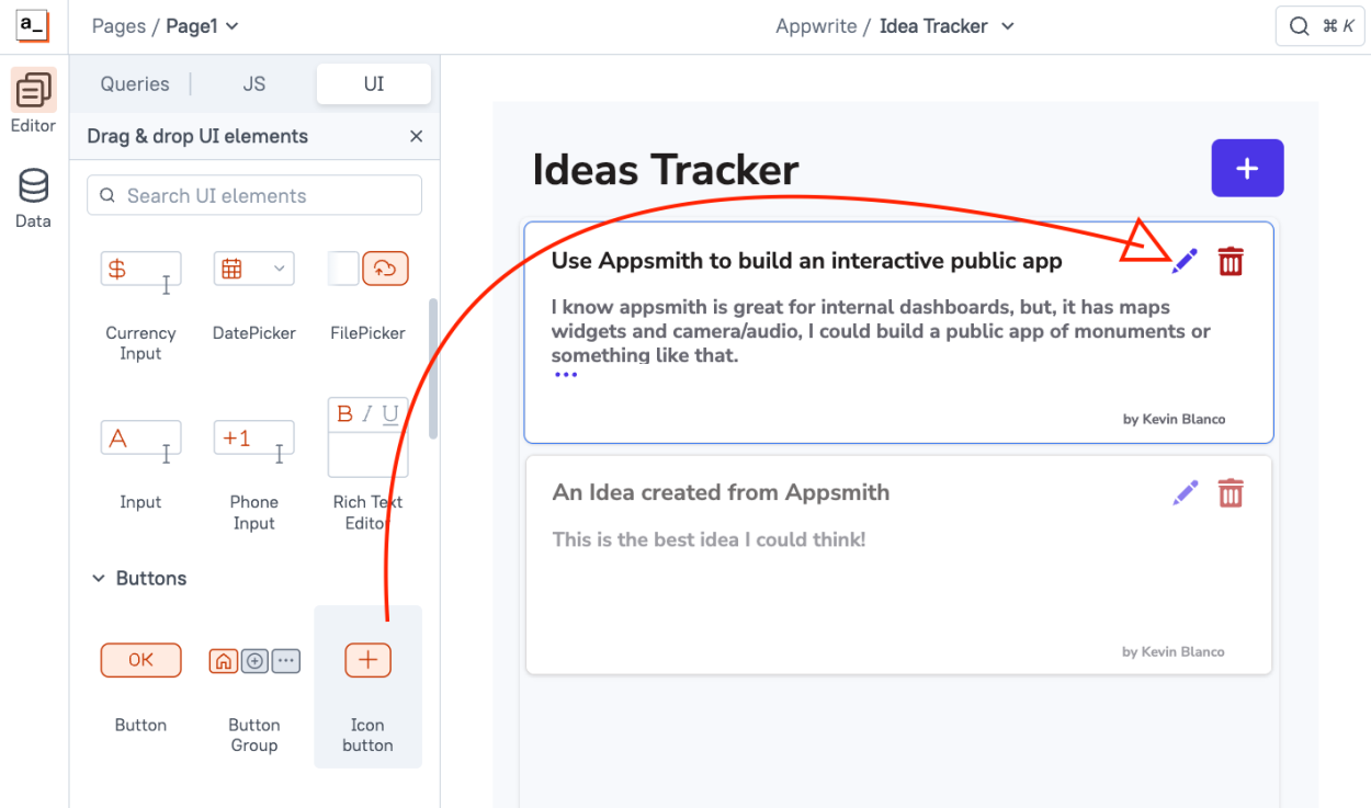 Creating an Ideas Tracker App Using Appwrite + Appsmith - Part 2 | Appsmith Community Portal